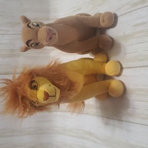 Disney | Toys | Disney Lion King Simba Nala Plush | Poshmark